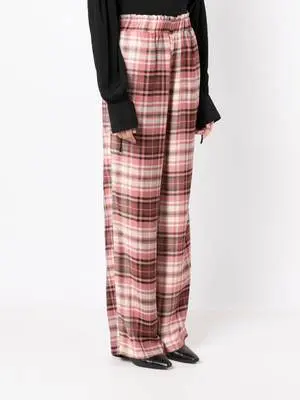 OLYMPIAH Check-pattern Trousers
