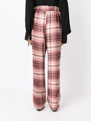 OLYMPIAH Check-pattern Trousers
