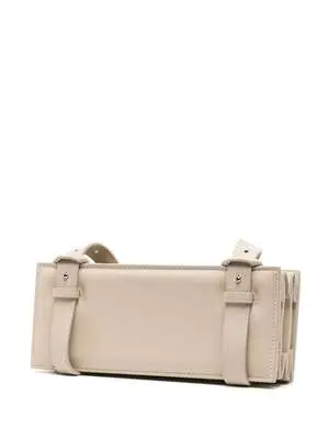 Y/project Logo-plaque Accordion Bag - Neutrals