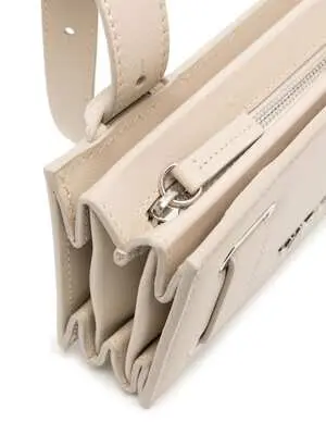 Y/project Logo-plaque Accordion Bag - Neutrals