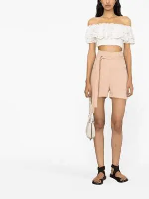 Philosophy Di Lorenzo Serafini High-waisted Short Shorts - Pink