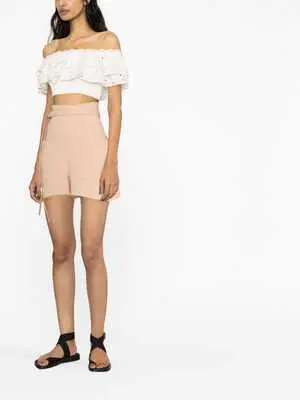 Philosophy Di Lorenzo Serafini High-waisted Short Shorts - Pink