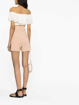 Philosophy Di Lorenzo Serafini High-waisted Short Shorts - Pink