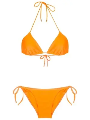 AMIR SLAMA Self-tie Triangle Bikini - Orange