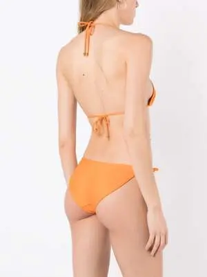 AMIR SLAMA Self-tie Triangle Bikini - Orange