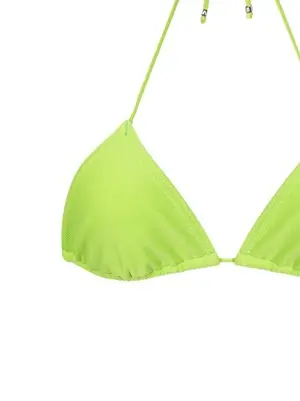 AMIR SLAMA Self-tie Triangle Bikini - Green