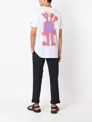 AMIR SLAMA Three Heads-print T-shirt