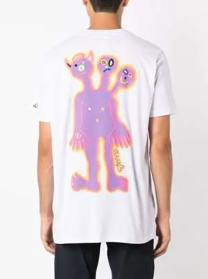 AMIR SLAMA Three Heads-print T-shirt