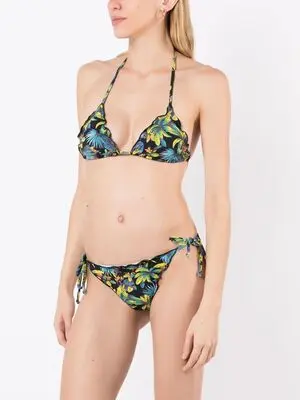 AMIR SLAMA Tropical-print Triangle Bikini