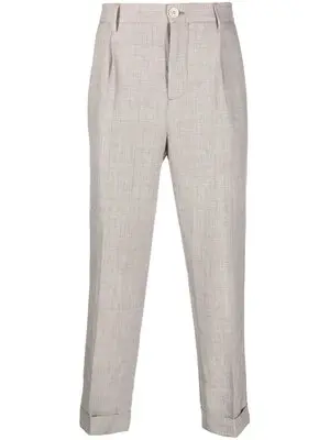 Brunello Cucinelli Check Straight-leg Trousers