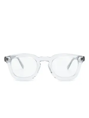 Moncler Square-frame Clear-lenses Glasses - Neutrals