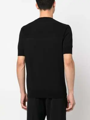JIL SANDER Short-sleeve Wool T-shirt - Black