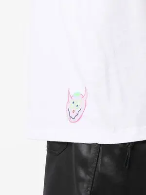 AMIR SLAMA Angel Demon-print T-shirt