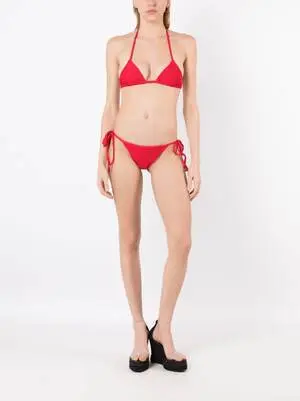 AMIR SLAMA Self-tie Triangle Bikini - Red