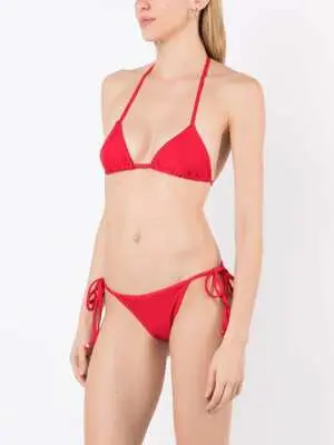 AMIR SLAMA Self-tie Triangle Bikini - Red