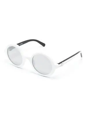 Moncler Orbit Round-frame Sunglasses - White