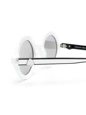 Moncler Orbit Round-frame Sunglasses - White
