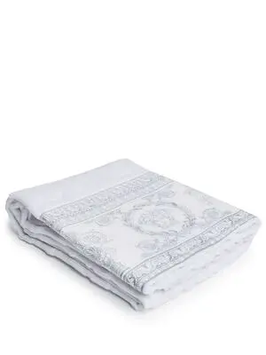 Versace I Love Baroque Face Towel - White