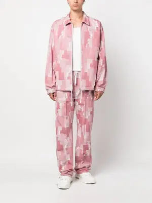 COUNTY OF MILAN Marcelo Burlon Geometric-print Trousers