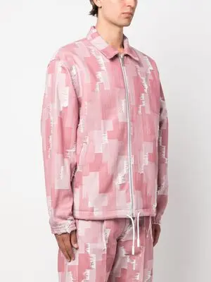 COUNTY OF MILAN Marcelo Burlon Geometric-print Shirt Jacket