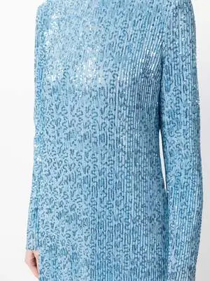 Stine Goya Celsia Sequin Midi Dress - Blue