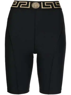 Versace Logo-band Above-knee Shorts