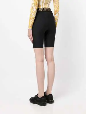 Versace Logo-band Above-knee Shorts