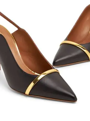 MALONE SOULIERS 85mm Sling-back Leather Pumps