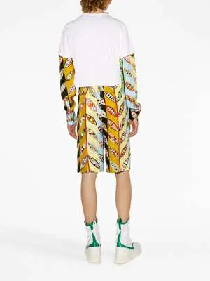 Emilio Pucci Graphic-print Silk Shorts