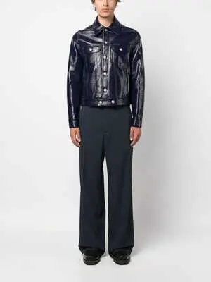 COURREGES Button-up Faux-leather Jacket