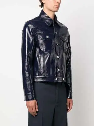 COURREGES Button-up Faux-leather Jacket