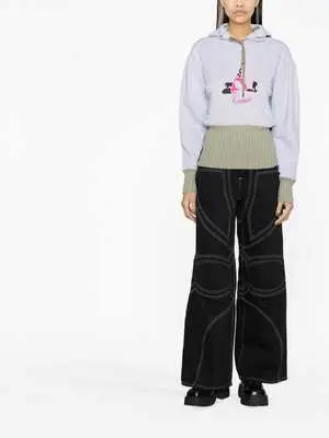 CORMIO Graphic-print Cotton Hoodie
