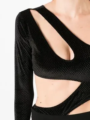 AMIR SLAMA Cut-out Velvet Body