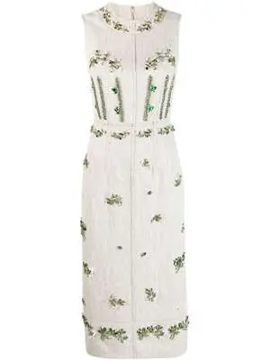Erdem Ellery Linen Midi Dress