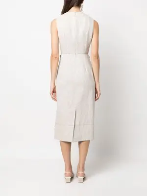 Erdem Ellery Linen Midi Dress