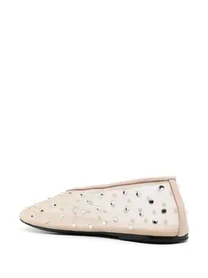Khaite The Marcy Mesh Ballet Pumps - Neutrals