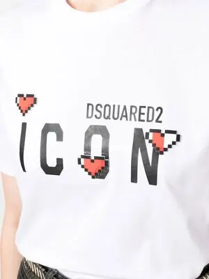Dsquared2 Icon Logo-print T-shirt - White