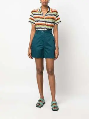 Paul Smith High-waisted Mini Shorts - Blue