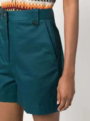 Paul Smith High-waisted Mini Shorts - Blue