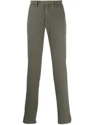BRIGLIA 1949 Slim-cut Concealed-fastening Chinos - Green