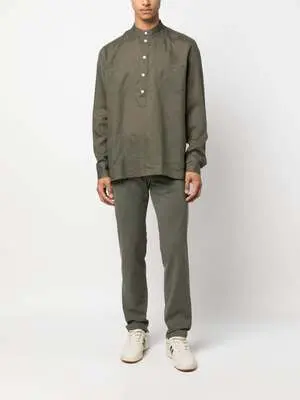 BRIGLIA 1949 Slim-cut Concealed-fastening Chinos - Green