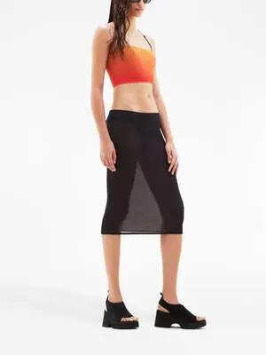 COURREGES Tube-shape Midi Skirt