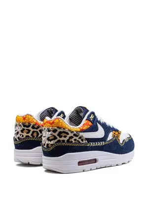 Nike Air Max 1 Prm Denim Leopard Sneakers - Blue