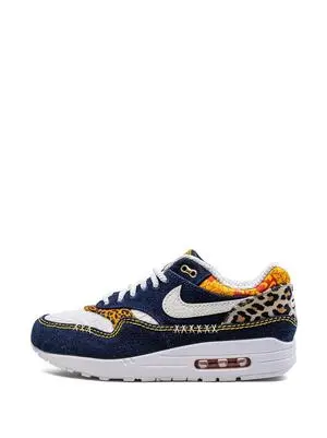 Nike Air Max 1 Prm Denim Leopard Sneakers - Blue