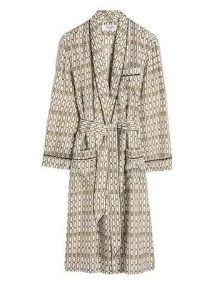 Victoria Beckham Chain-print Ilk Robe