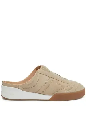 Courreges Silver Tone Mules Clogs For Women