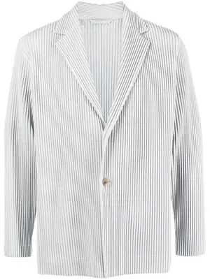 Issey Miyake Micro-pleated Blazer - Grey