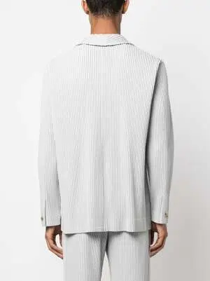 Issey Miyake Micro-pleated Blazer - Grey