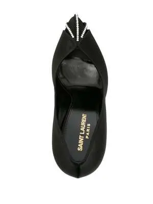 Saint Laurent Martinique 110mm Satin Pumps - Black