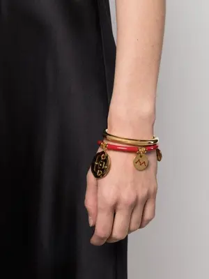 Rabanne Charm Bangle Bracelet Set